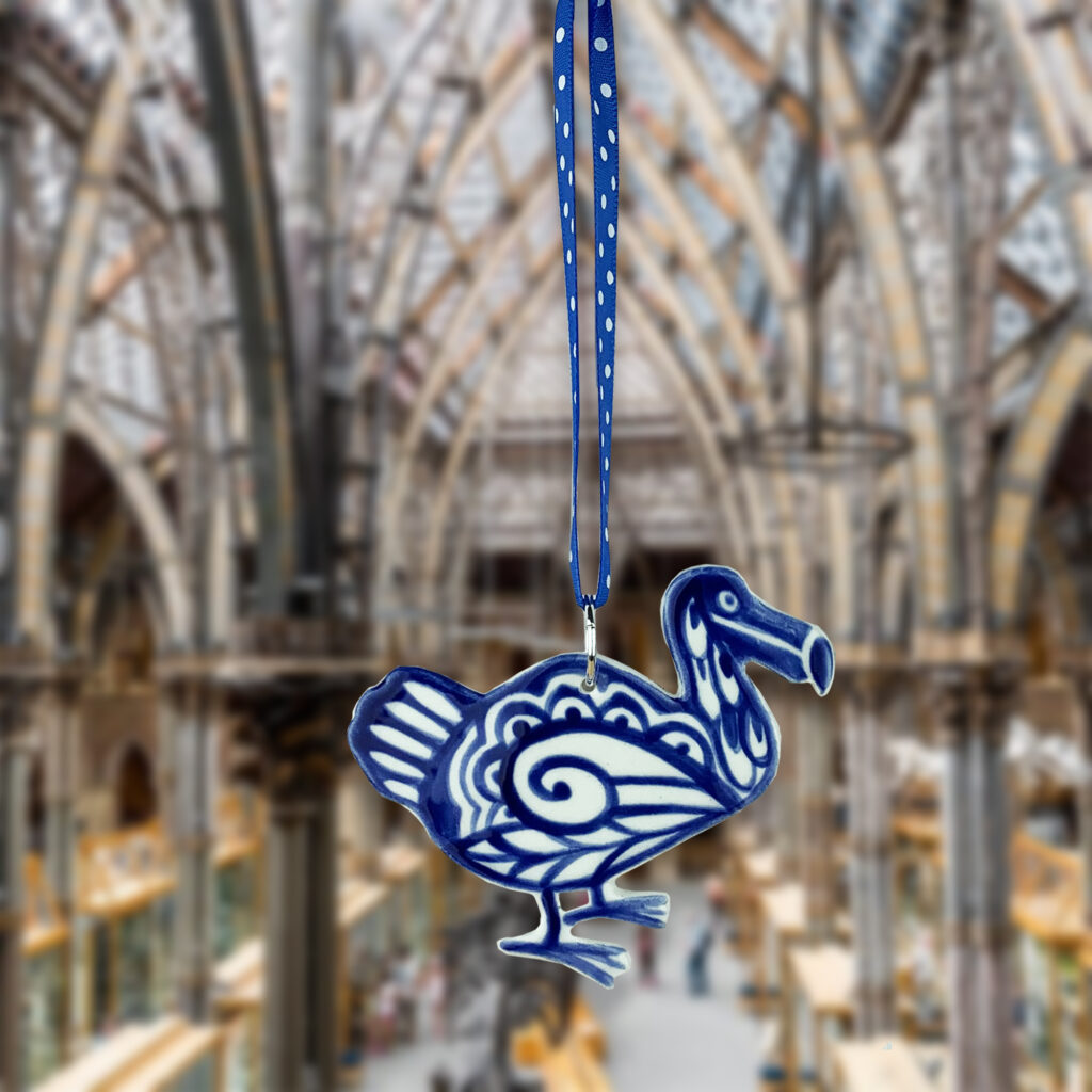 Blue Oxford University Museum of Natural History Dodo hanging decoration