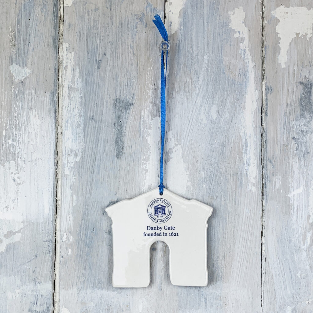 Blue Oxford Botanic Garden and Arboretum Danby Gate hanging decoration