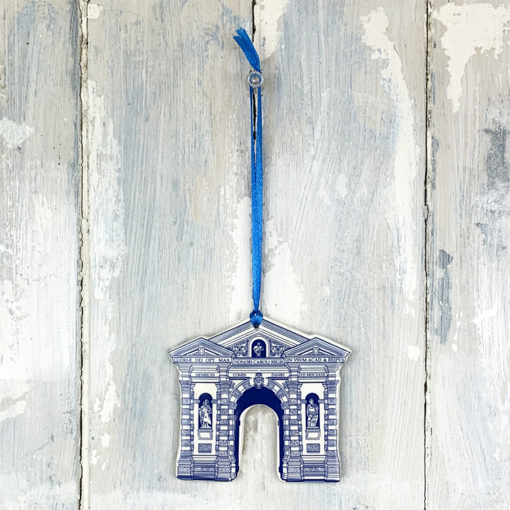 Blue Oxford Botanic Garden and Arboretum Danby Gate hanging decoration