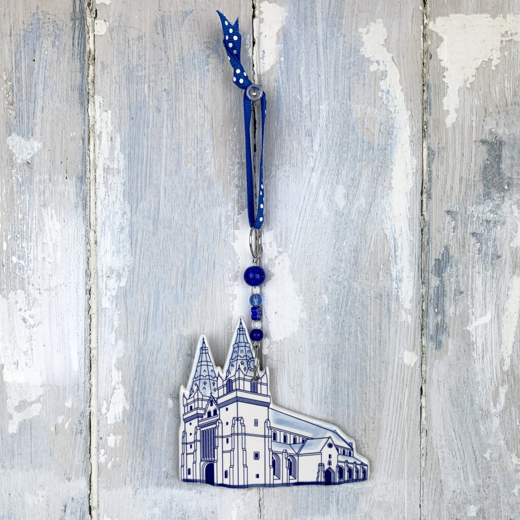 Blue St Machar’s Cathedral hanging decoration